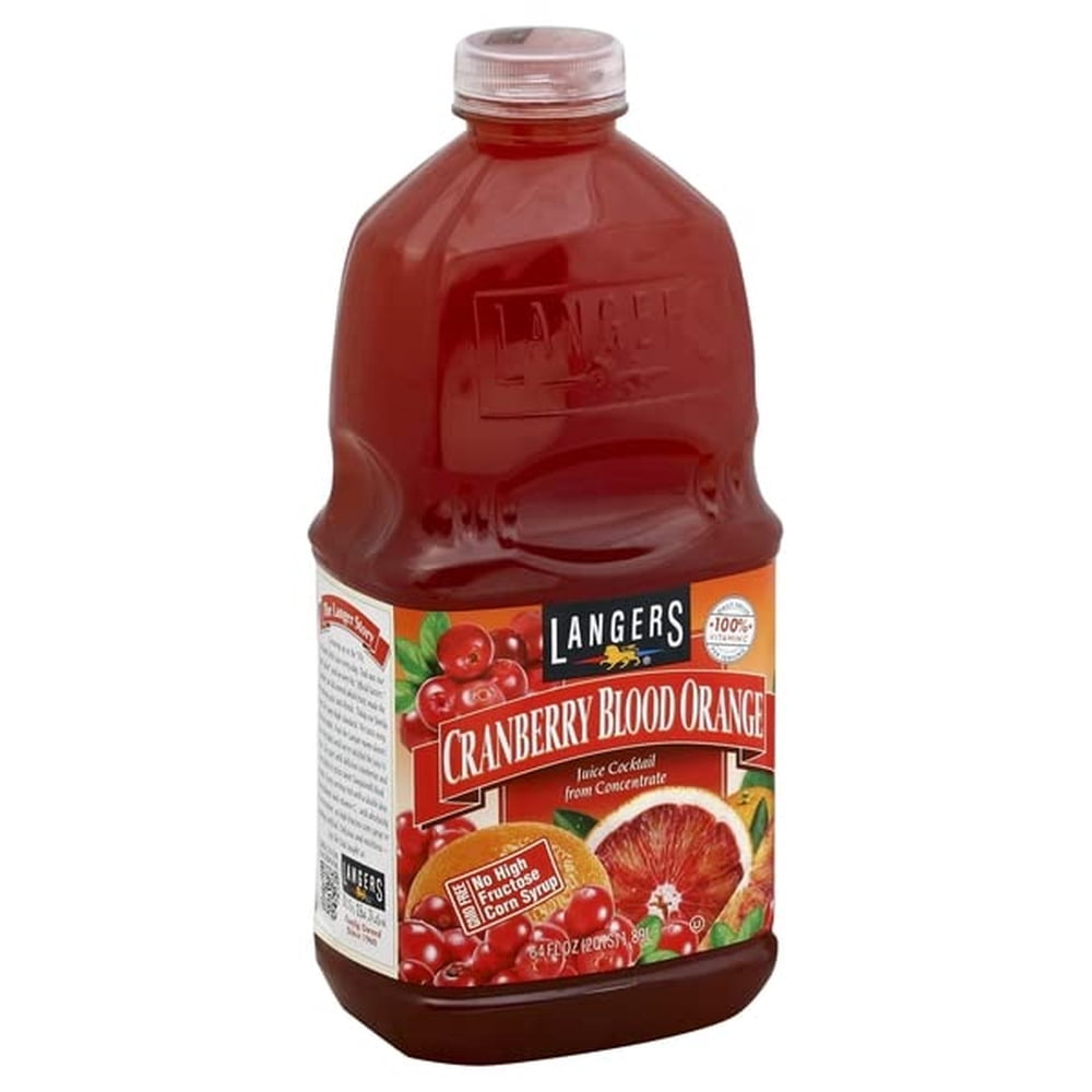 Langers Cranberry Blood Orange Juice Cocktail 64 fl oz (Pack of 20 ...
