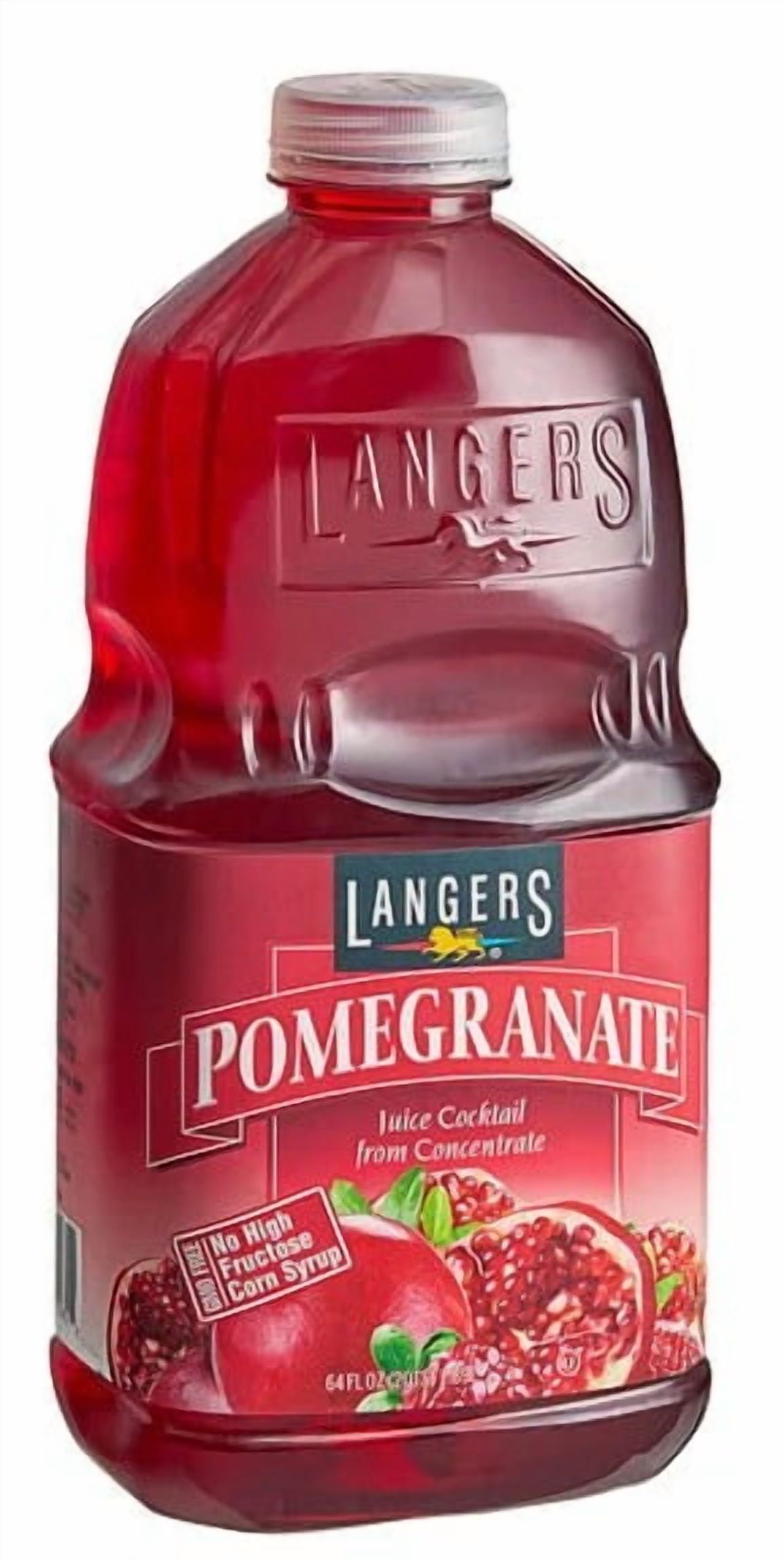 Langers Pomegranate Juice Cocktail, 64 fl oz (Pack of 3) - Walmart.com