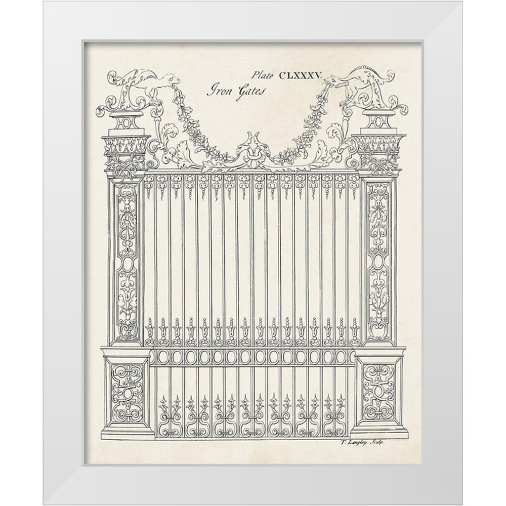 Langley 20x24 White Modern Wood Framed Museum Art Print Titled - Design ...