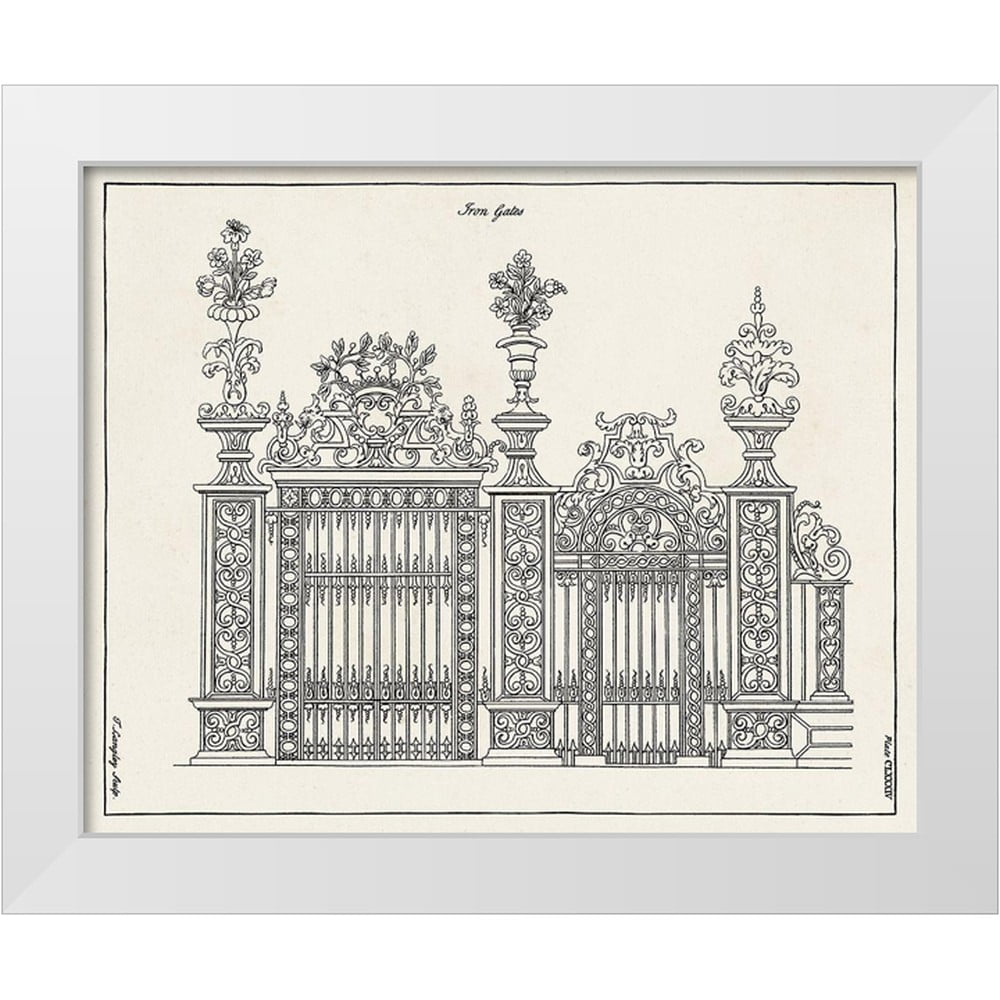 Langley 32x26 White Modern Wood Framed Museum Art Print Titled - Design ...