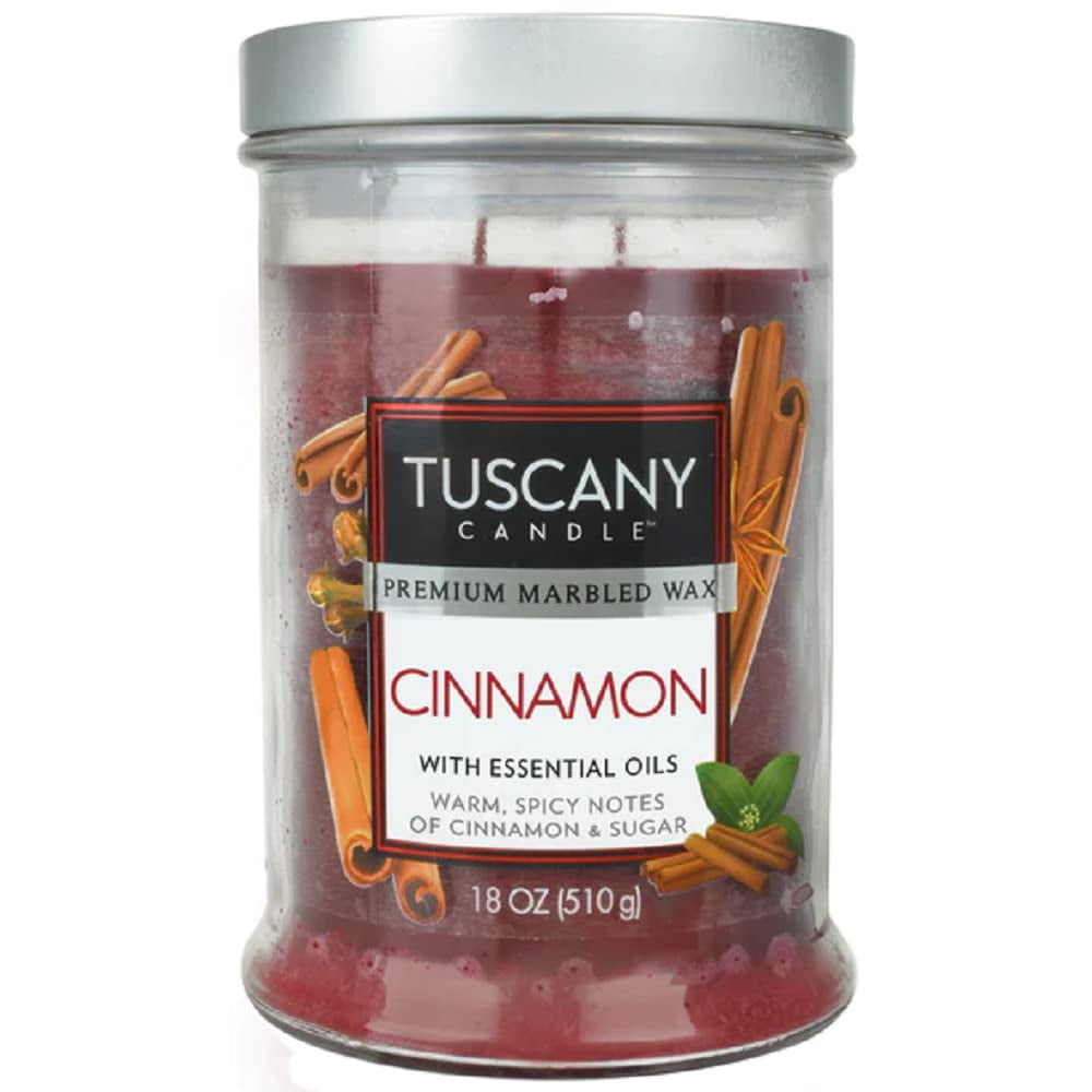 Langley Empire Candle Tuscany, Mottled, Bronze Lid, 18-Ounce, Cinnamon ...
