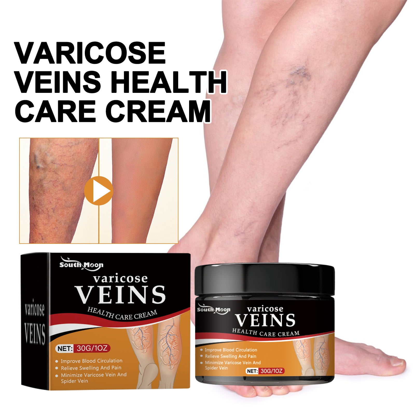 Langruiwanju Clearance! New! 30g Varicose Veins for Legs, Strengthen Capillary Health, Improve ...
