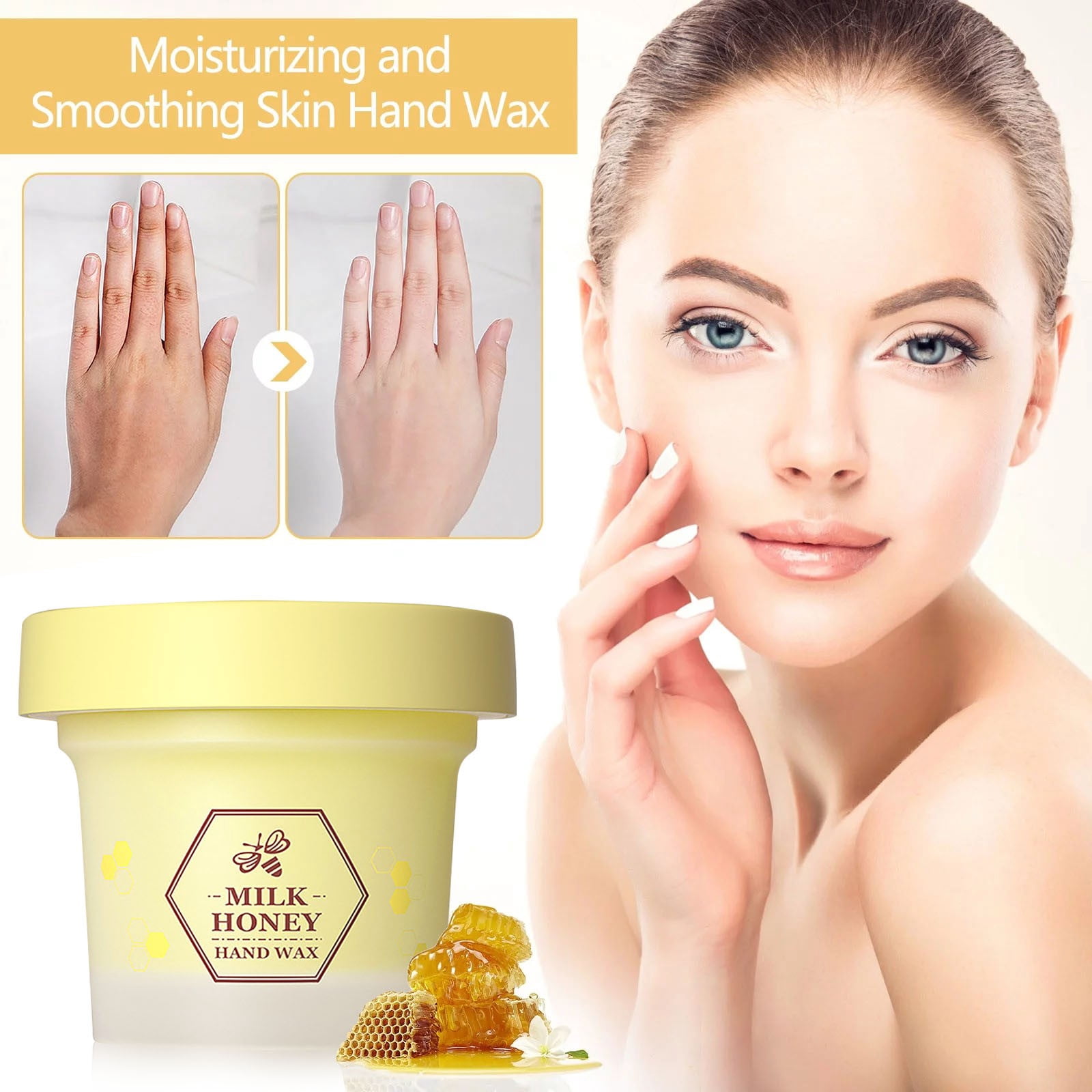 Langruiwanju Women Beauty! Honey Milk Hand Wax Hand Mask Moisturizing ...