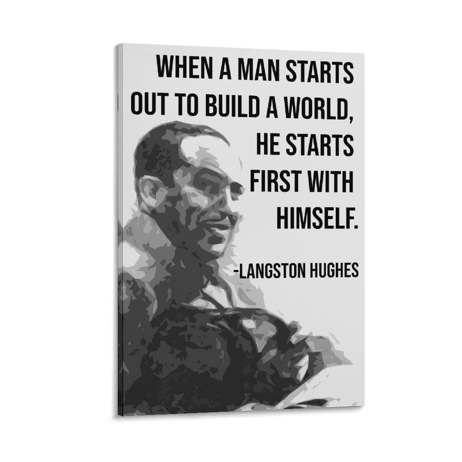 Langston Hughes Famous Quote Canvas Wall Art Posters For Room Aesthetic ...