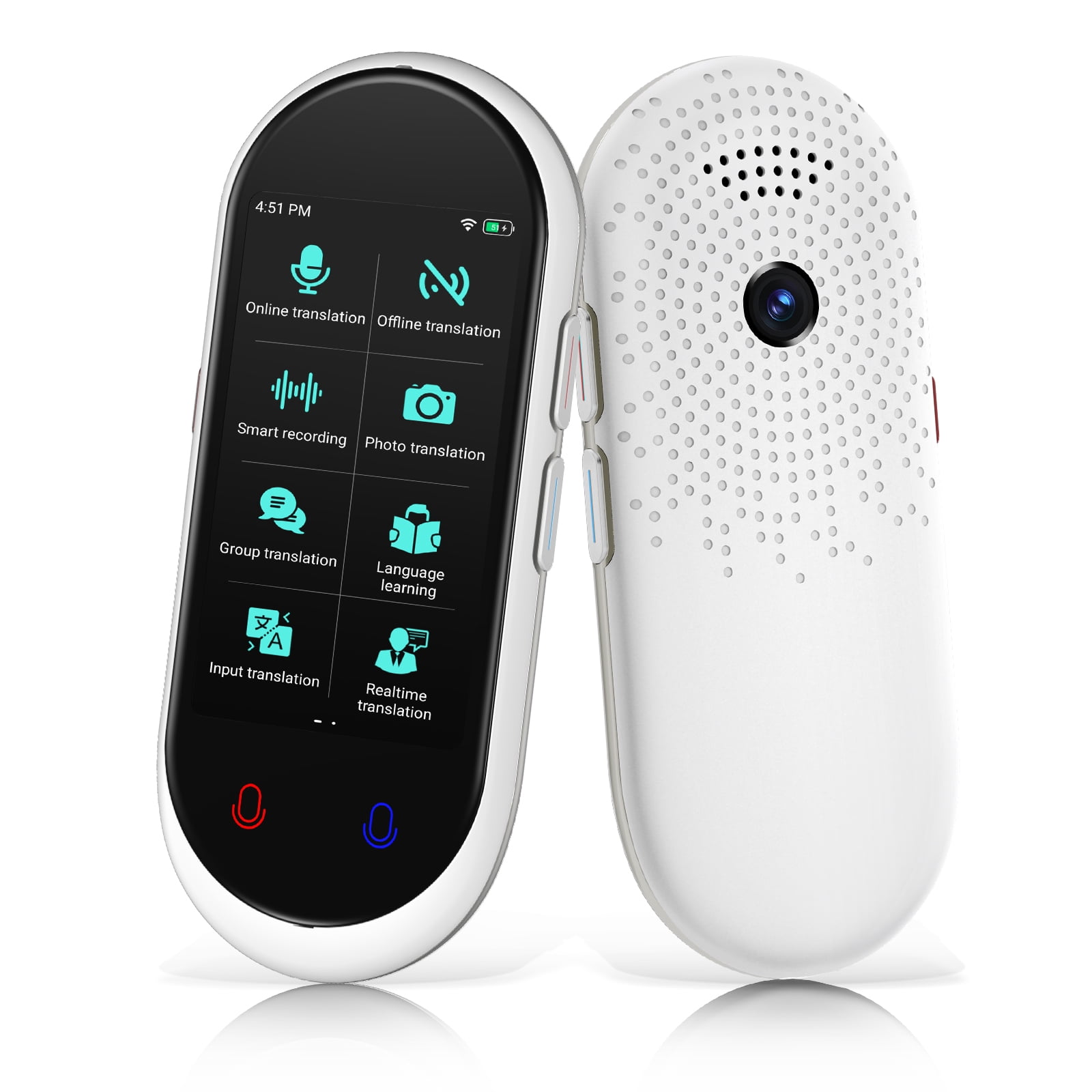 Language Translator Device, 137 Languages Portable Two-Way Instant Translator, Offline Online ...