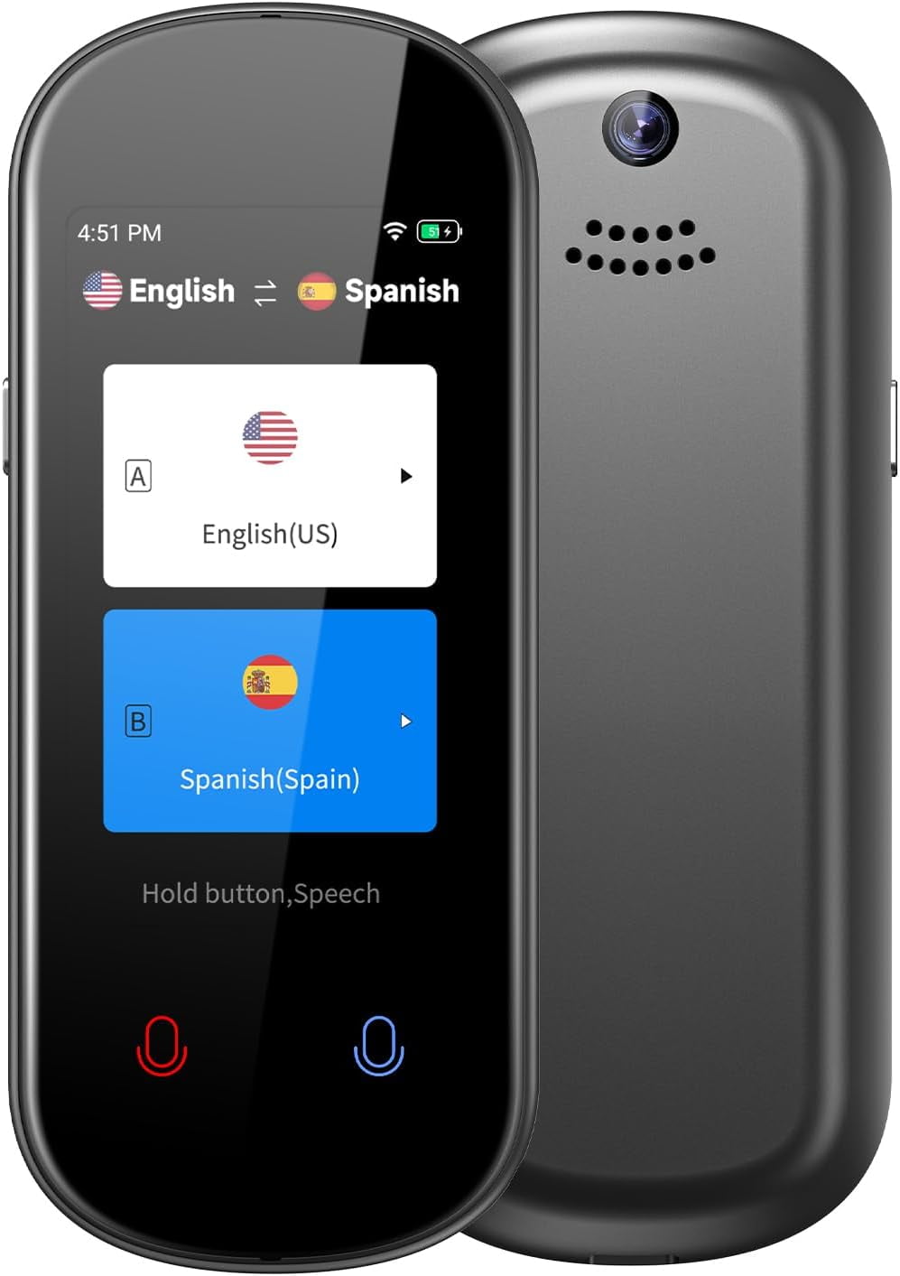 Language Translator Device, 150 Language Real-Time Voice Translator ...