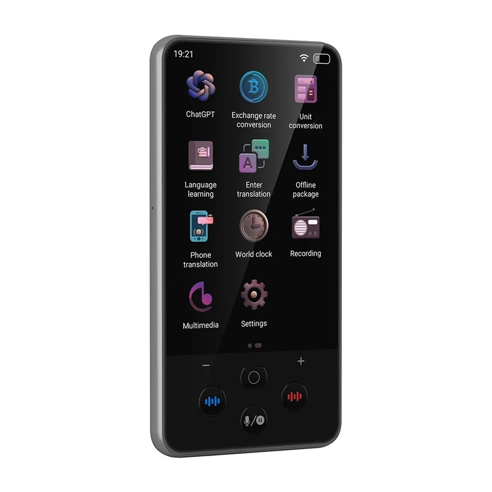 Language Translator Device 4 Inch 138 Languages Voice Video Recording ...