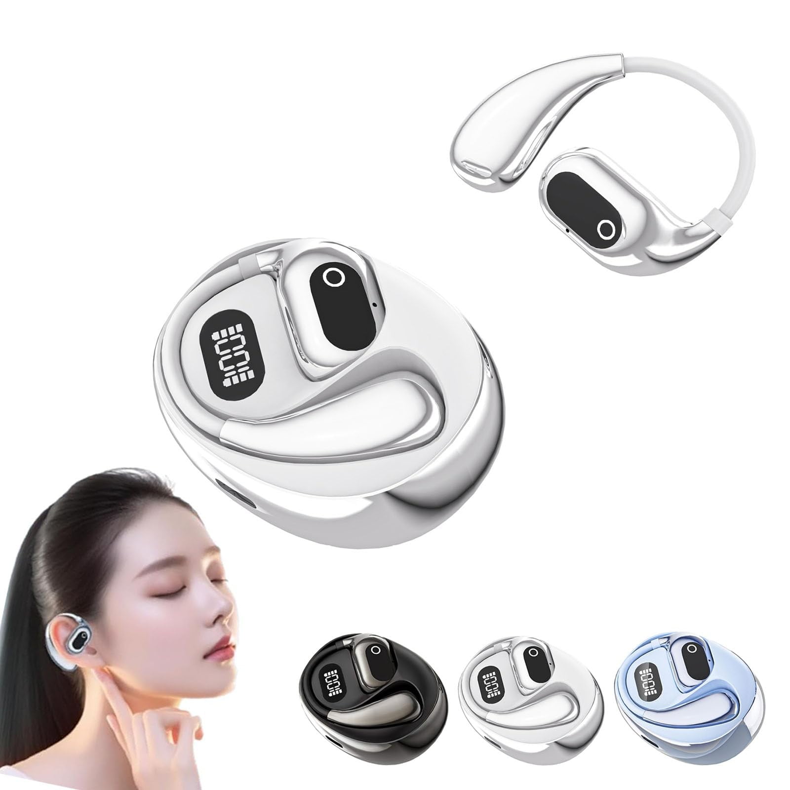 EKIDAZB Language Translator Earbuds, 2-Way Real-Time Translation in 75 Languages, Bluetooth ...