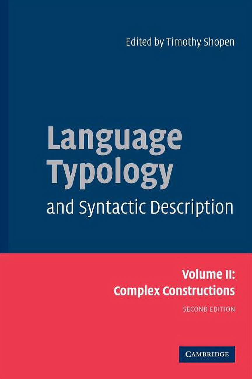 Language Typology & Syntactic Descriptio Language Typology and ...