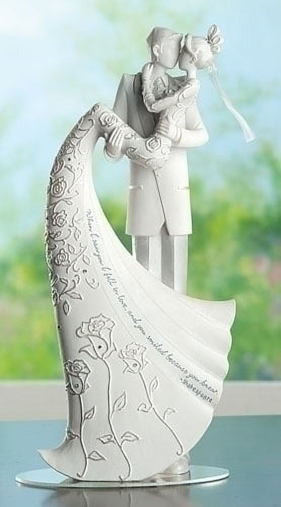 Language of Love "The Kiss" Cake Topper, 9-Inch - Walmart.com