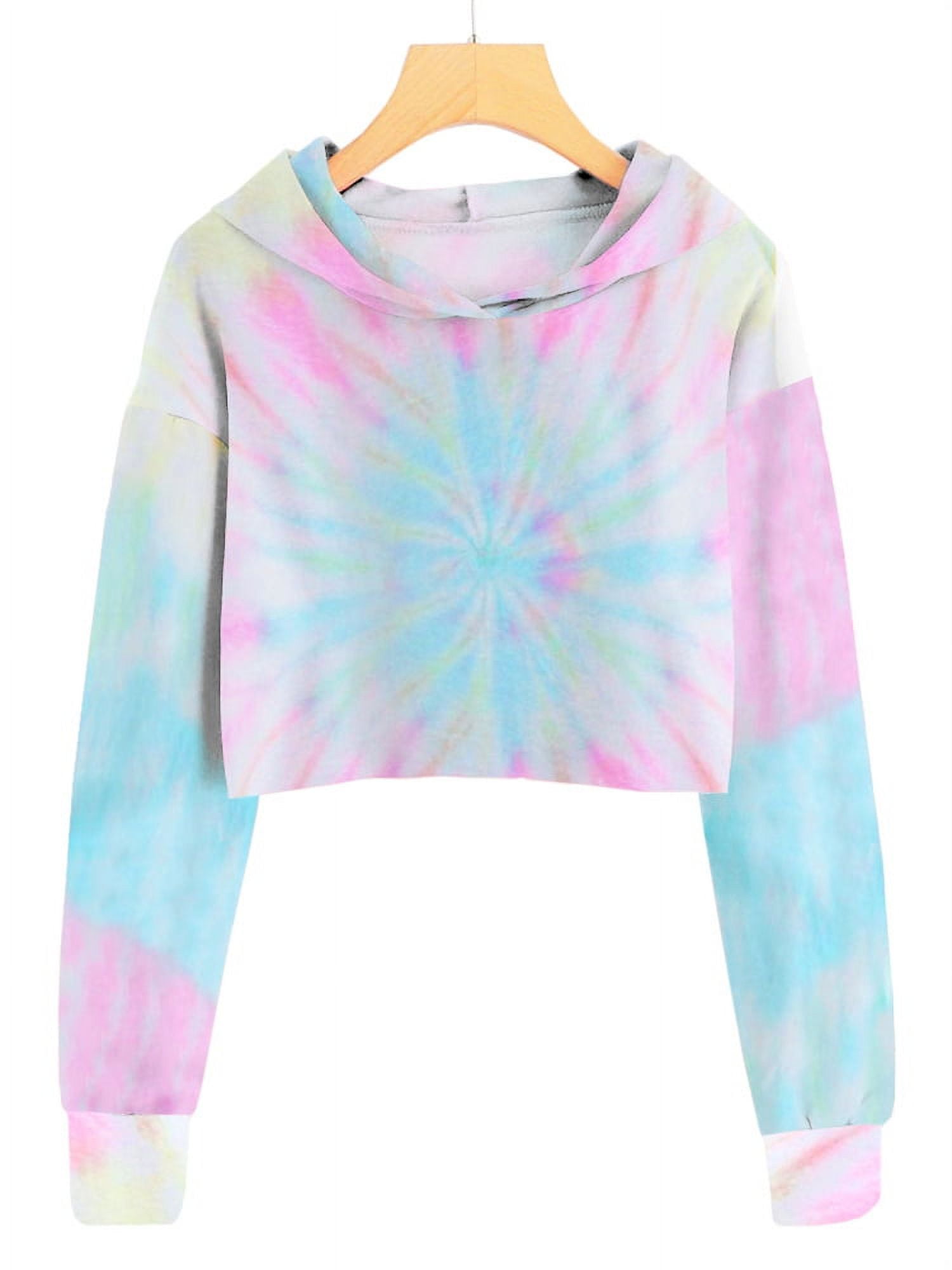 Langwyqu Kids Crop Tops Girls Hoodies Cute Long Sleeve Sweatshirts ...