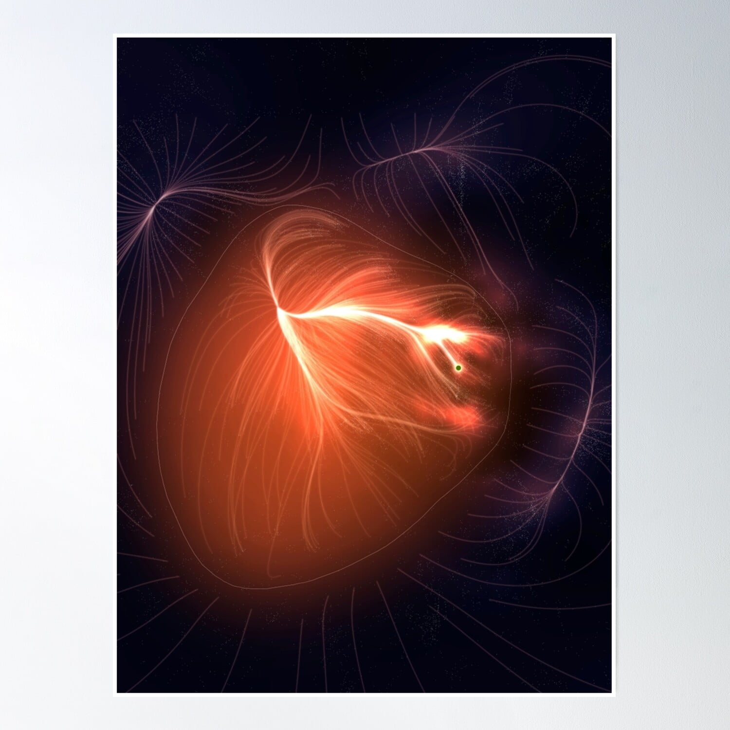 Laniakea Supercluster Poster Wall Art, Modern Wall Decor, 8x12 UNFRAMED ...