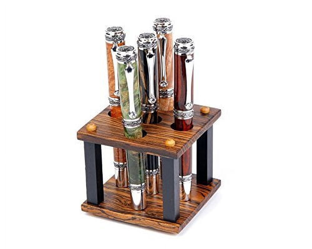 Lanier Pens - Bocote and Ebony Upright Pen Stand - 5 Pens - Walmart.com