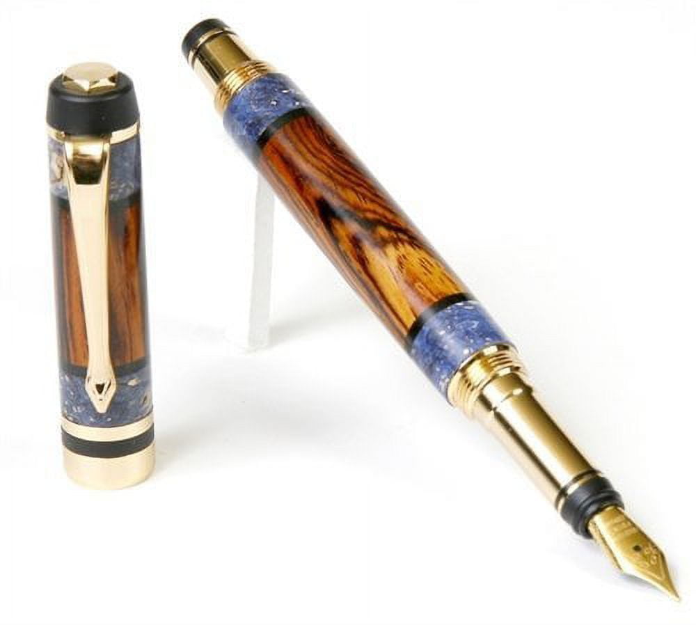Lanier Pens - Elite Fountain Pen - 24kt Gold - Cocobolo with Blue Box ...