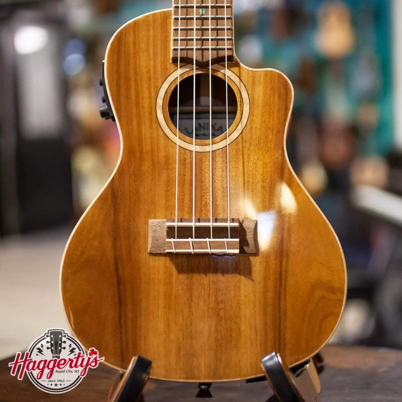 Lanikai ACS-CEC Concert Ukulele Solid Acacia Cutaway w/Electronics - Walmart.com
