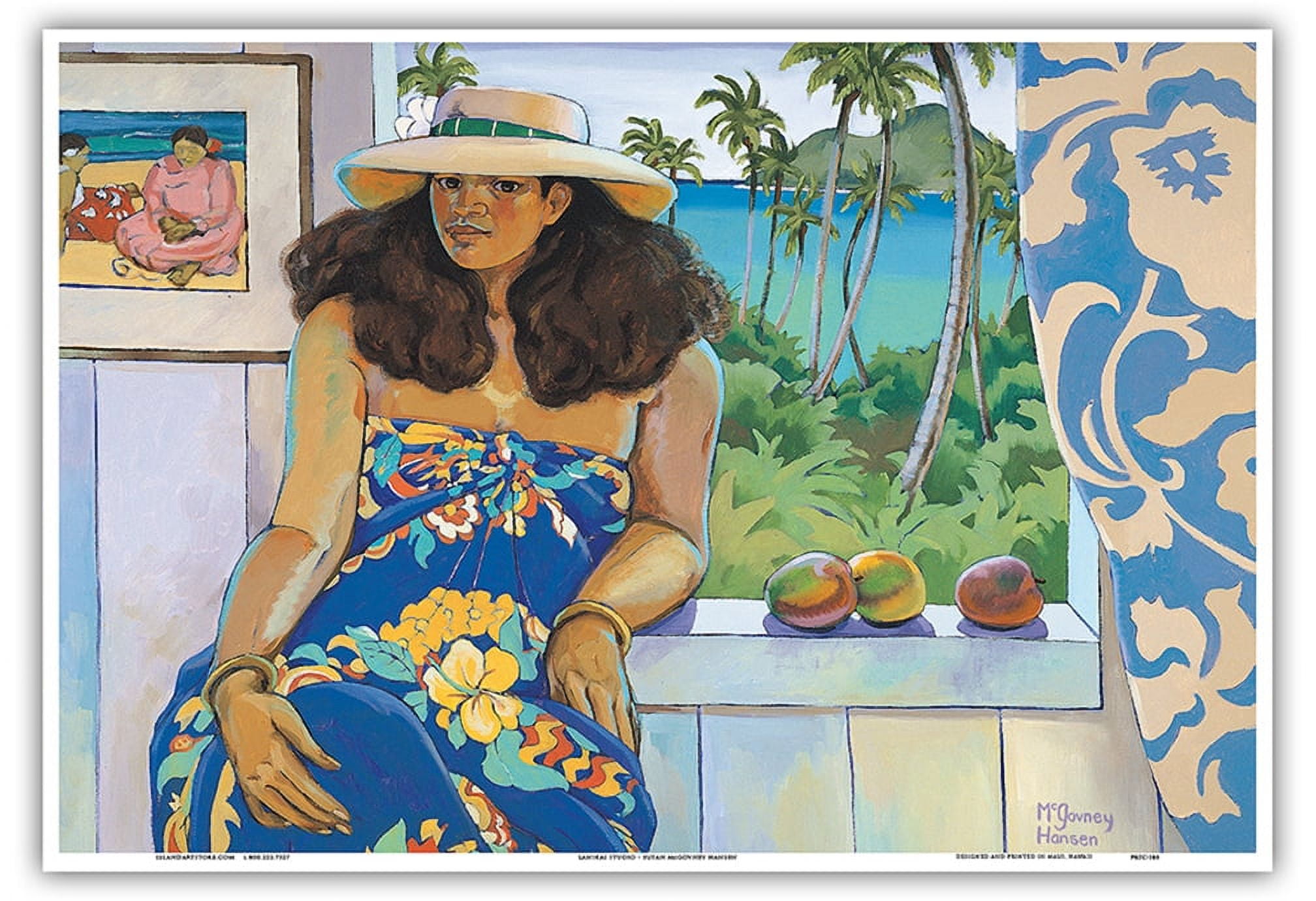 Lanikai Studio - Portrait of a Hawaiian Woman - From an Original Color ...