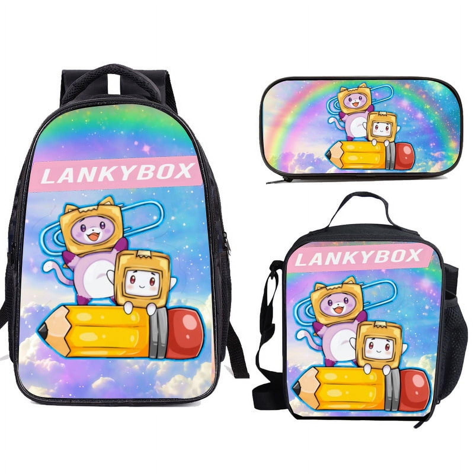 Lank-ybox Cartoon Backpack Set Cartoon Backpacks With Lunch Bag Pencil ...