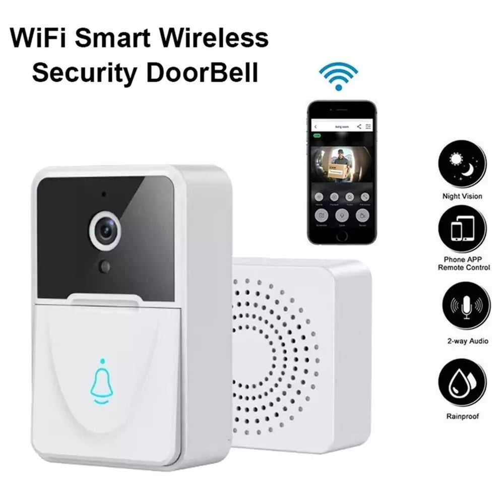Lankey Smart Video Doorbell with Chime Wireless Camera Doorbell 1080P ...