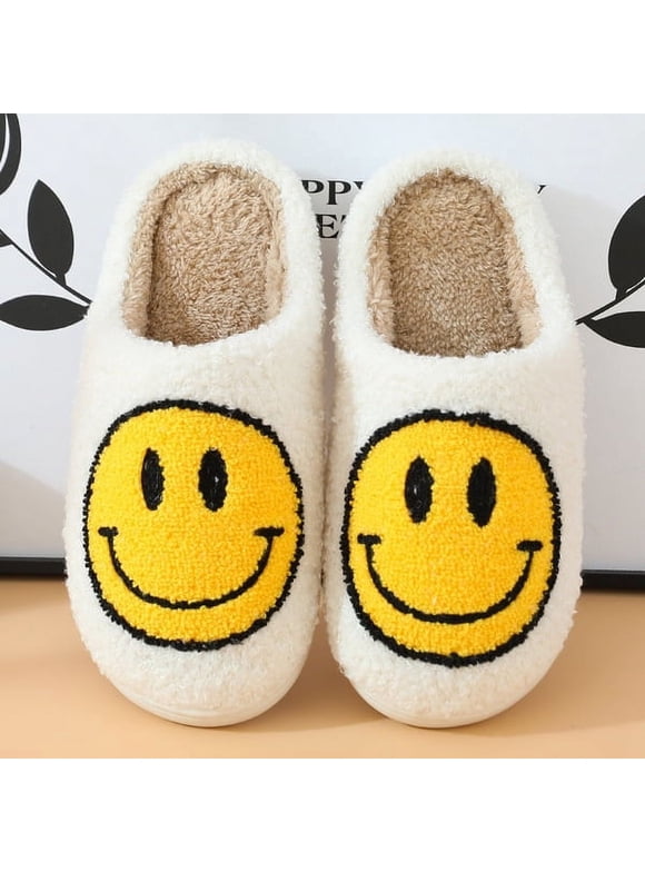 Smiley Face Slippers Shoes