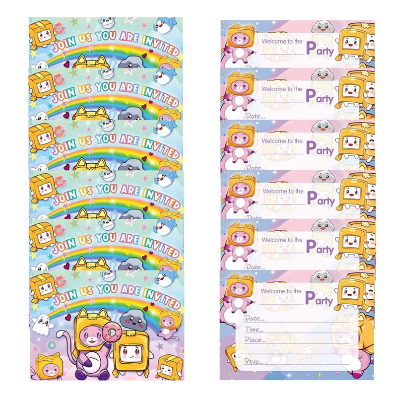 Lanky Invite Invitations Cards Stock Bulk Birthday Fill-in Party ...