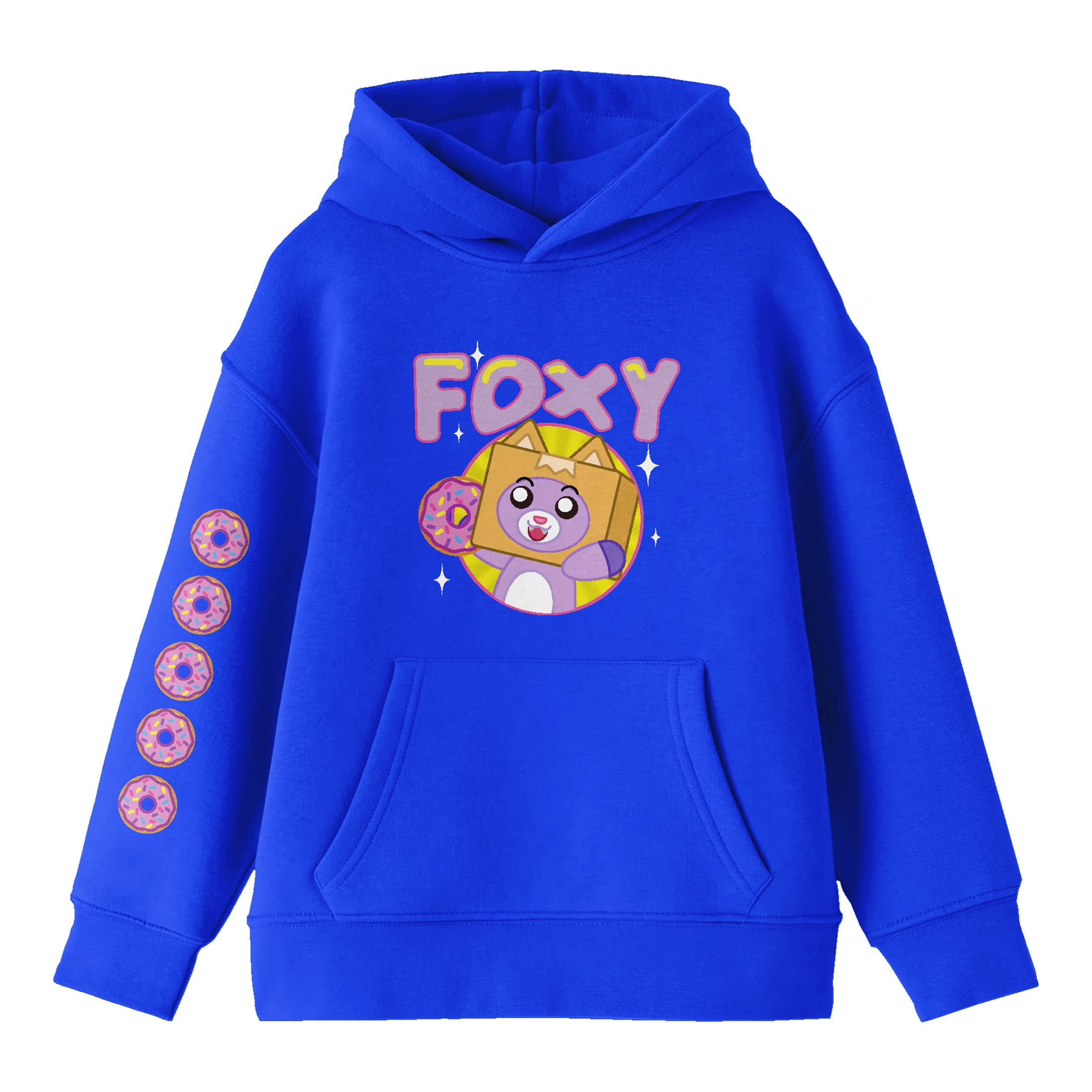 LankyBox Foxy Long Sleeve Royal Blue Youth Hooded Sweatshirt-XL ...