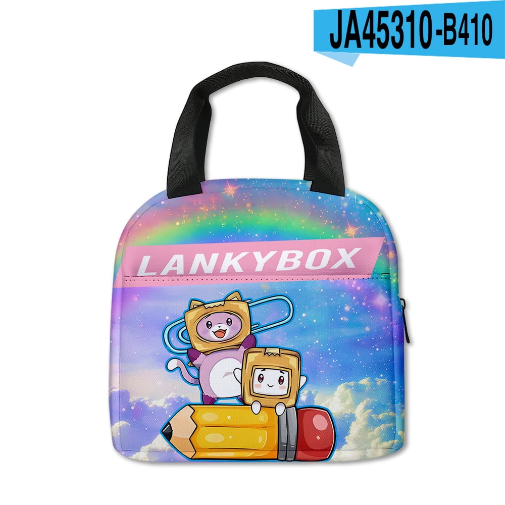 Lankybox Lunch Bag Cartoon Lunch Box Reusable Insulated Lunch Bag ...