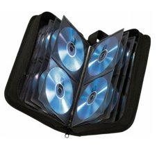 Plastic CD Storage Boxes for Organized Media in White and Blue