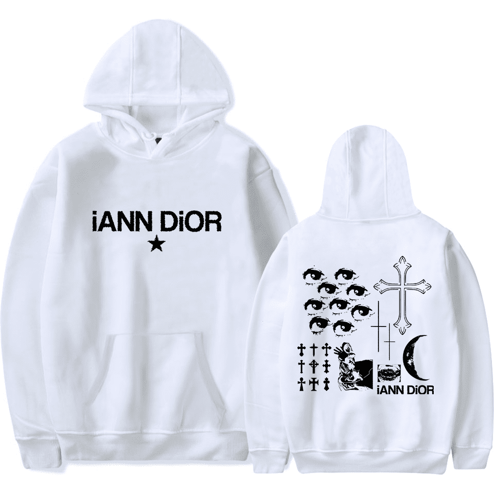 Lann Dior Merch Hoodie Lann Dior Cross Hoodies Men Women Rapper Hip Hop ...