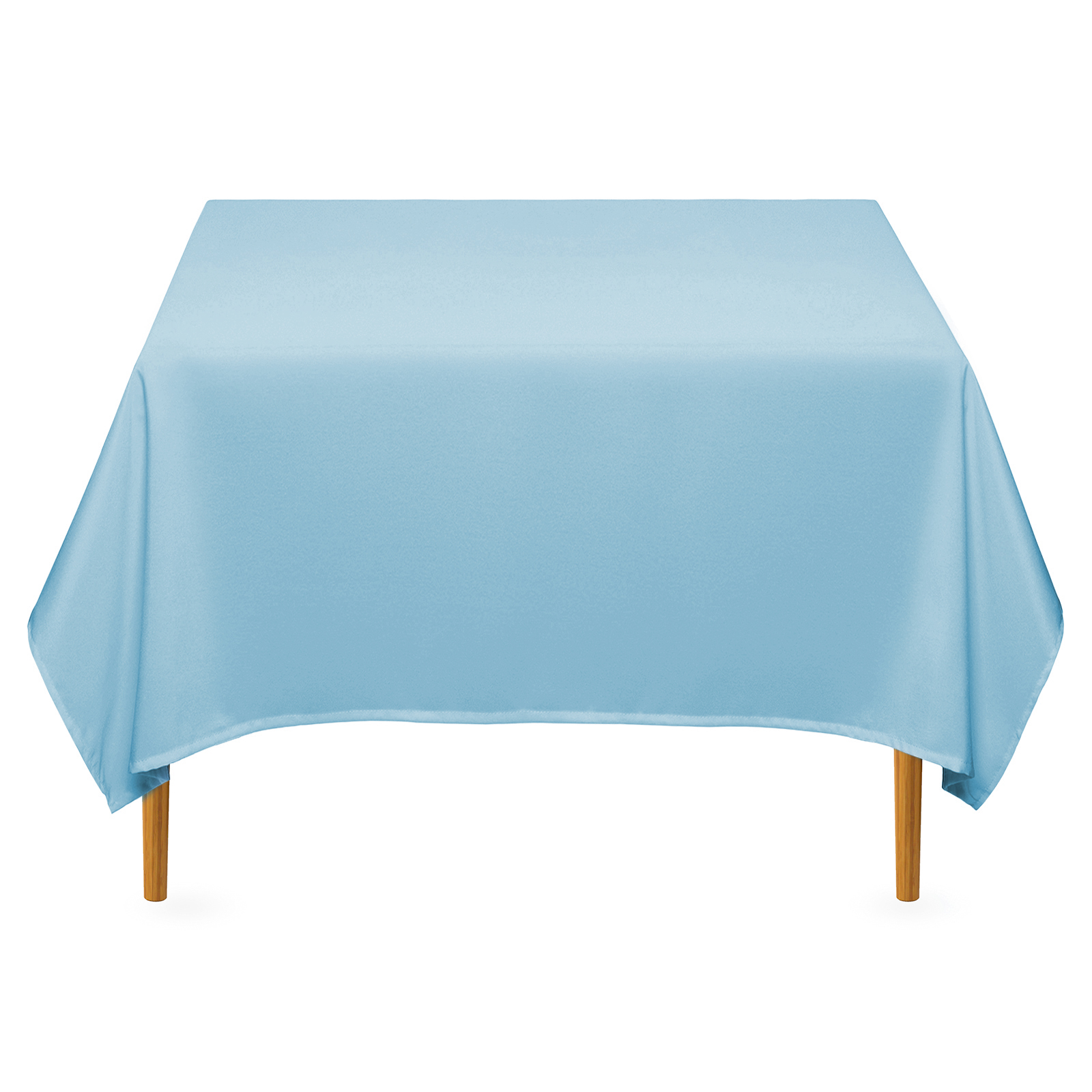 BalsaCircle 70" x 70" Square Polyester Tablecloth Blue - Walmart.com