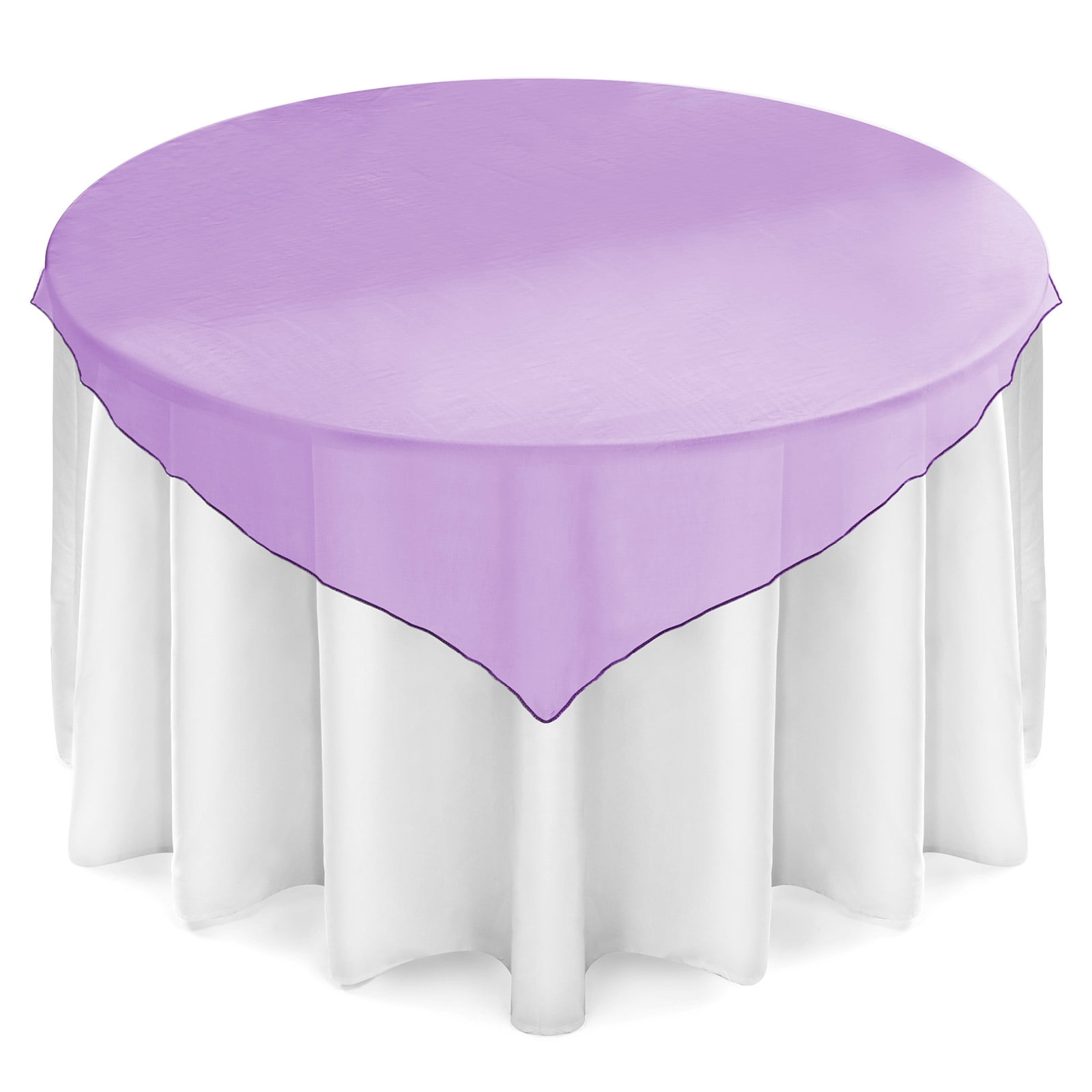 Lann's Linens Organza Wedding Table Overlay - Tablecloth Topper (72 ...