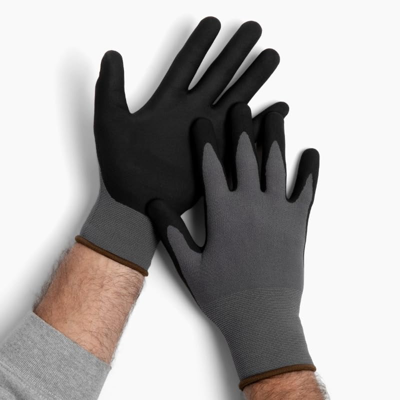 Lanola Garden Work Gloves 6-pack Lightweight Breathable with Nitrile ...