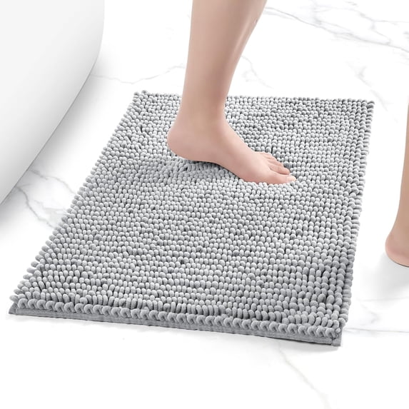Lanola Thick Soft Absorbent Bath Rugs, Hot Melt Rubber Backing Bathroom ...