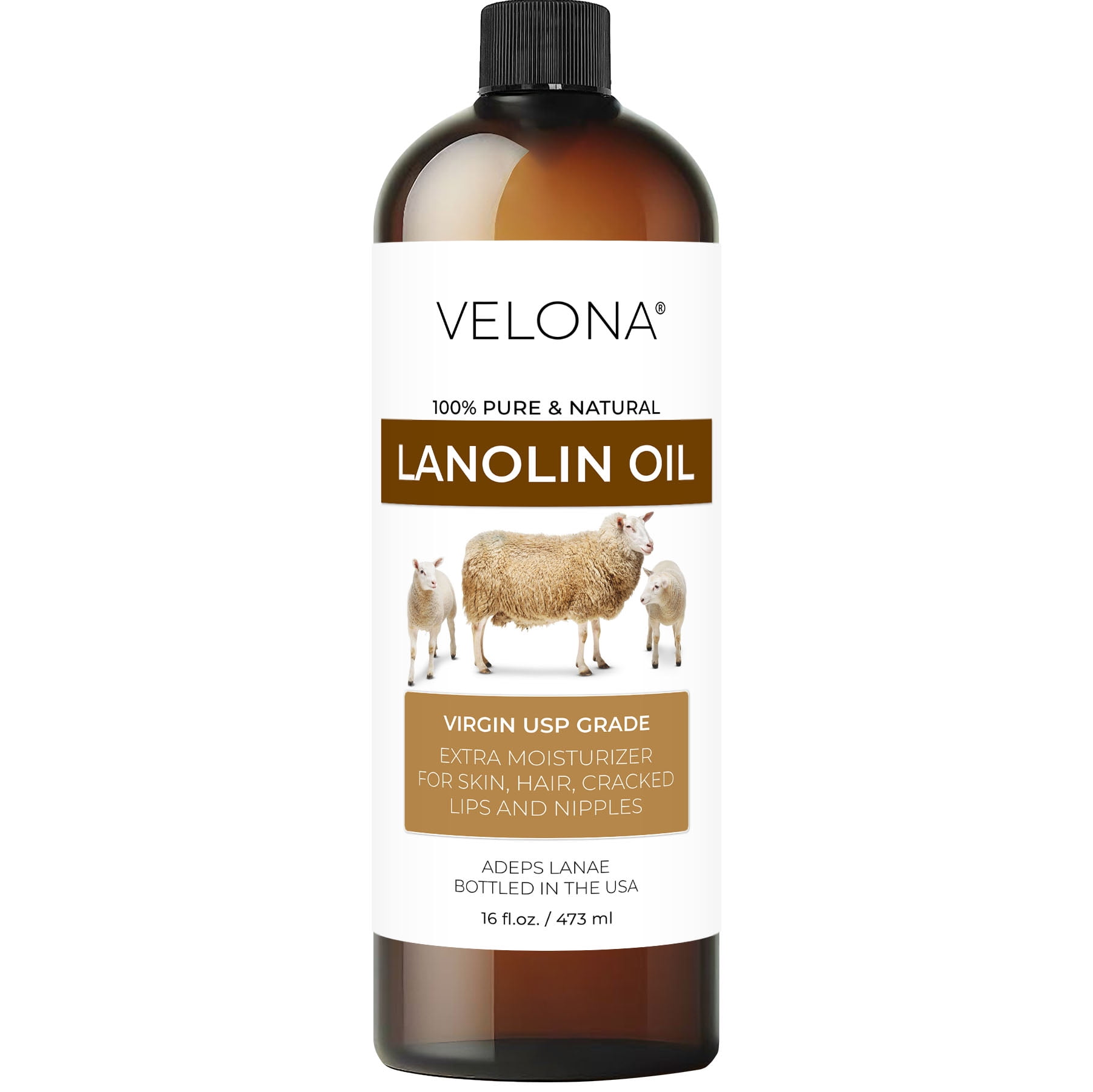 Lanolin Oil USP Grade by Velona - 16 oz | 100% Pure and Natural Carrier ...