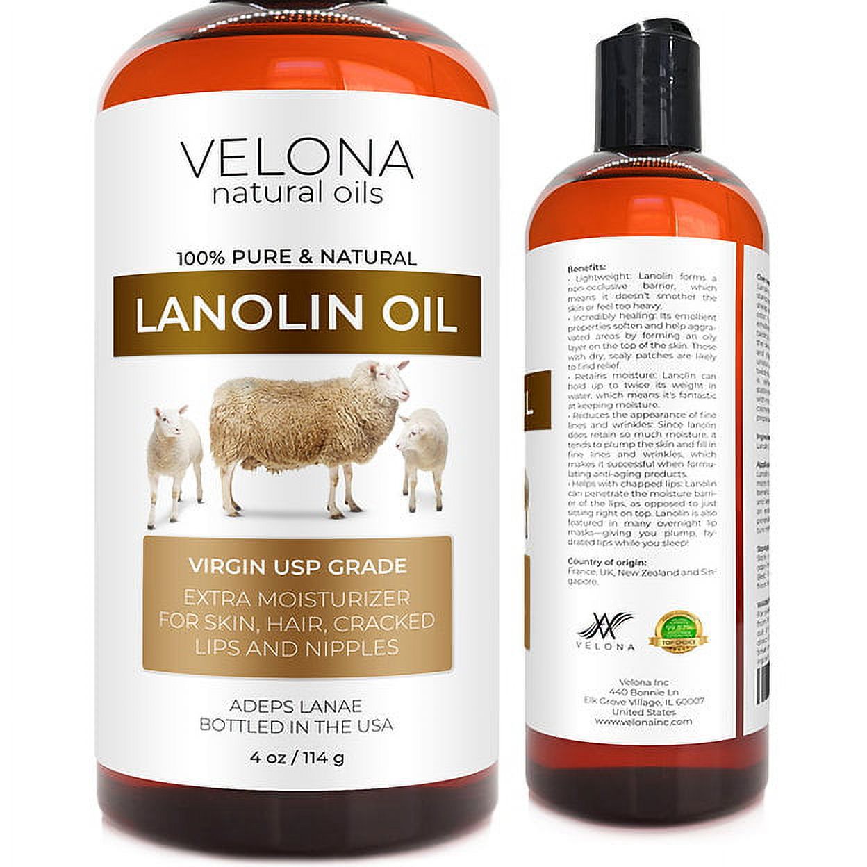 LANOLIN OIL USP GRADE PHARMACEUTICAL SKIN HAIR LIPS MOISTURIZING 100% ...