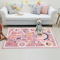 Mybecca Kids ABC Classroom Rug, Preschool Activity Carpet, 3' x 5' Fun ...