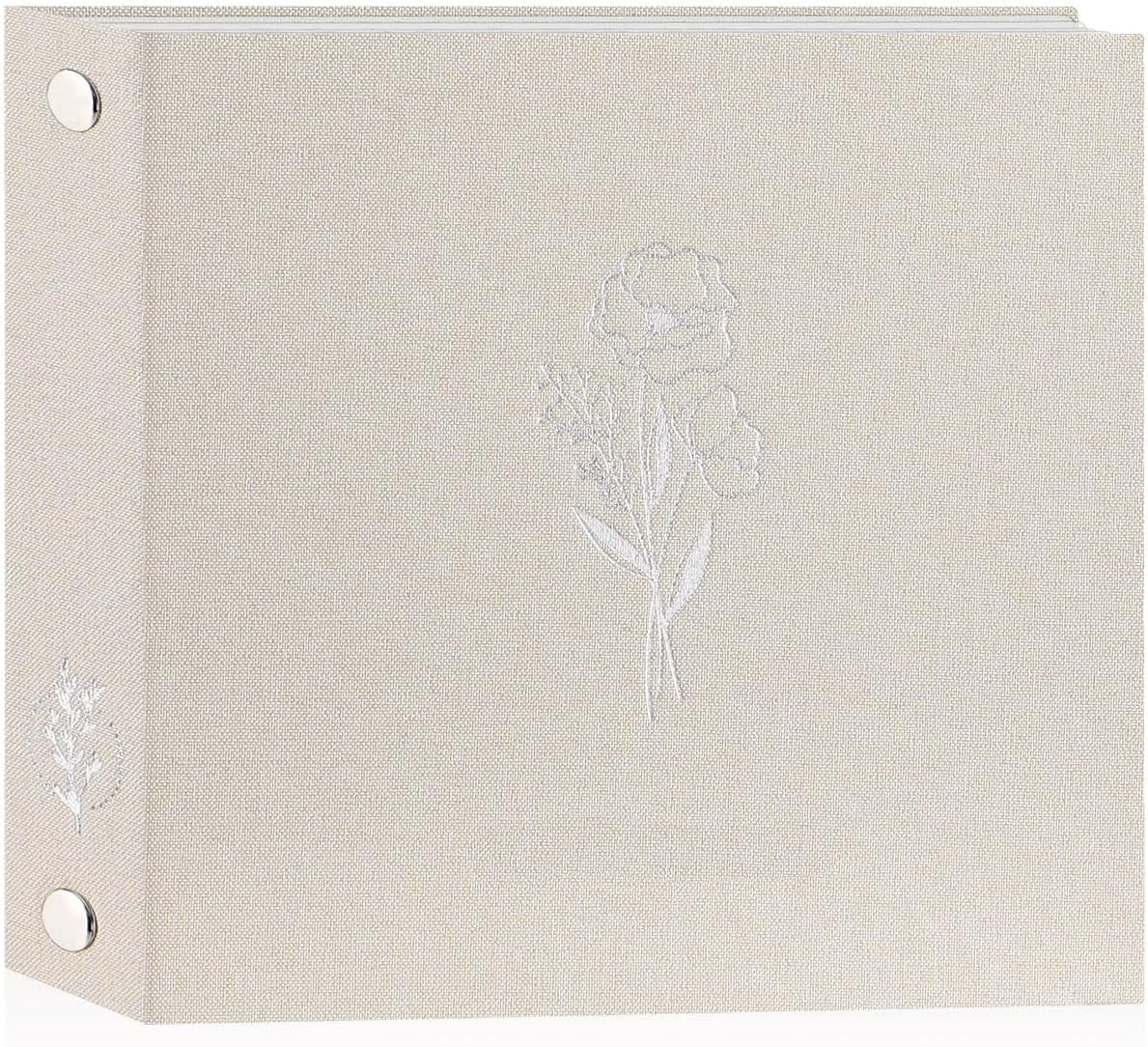 Lanpn 8x8 inch Scrapbook Photo Album, Linen Cover Archival Acid Free ...
