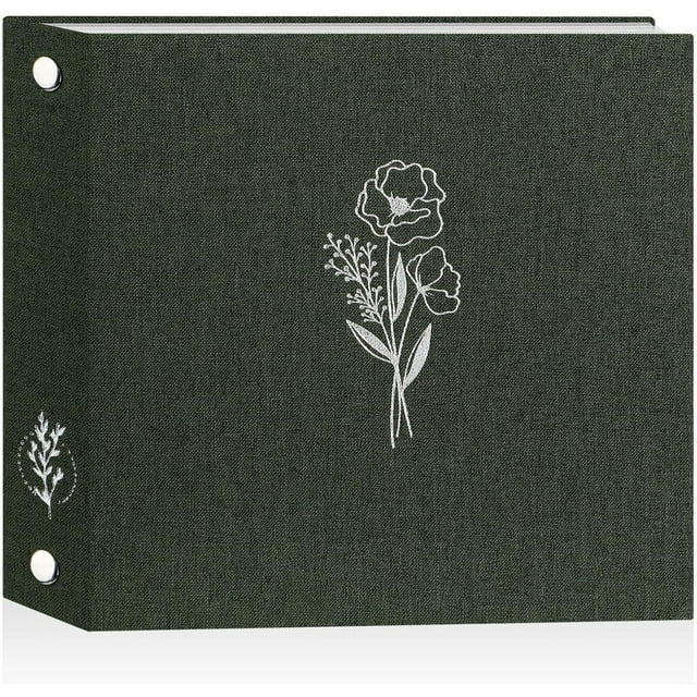 Lanpn 8x8 inch Scrapbook Photo Album, Linen Cover Archival Acid Free ...