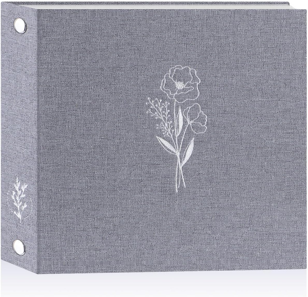 Lanpn 8x8 inch Scrapbook Photo Album, Linen Cover Archival Acid Free ...