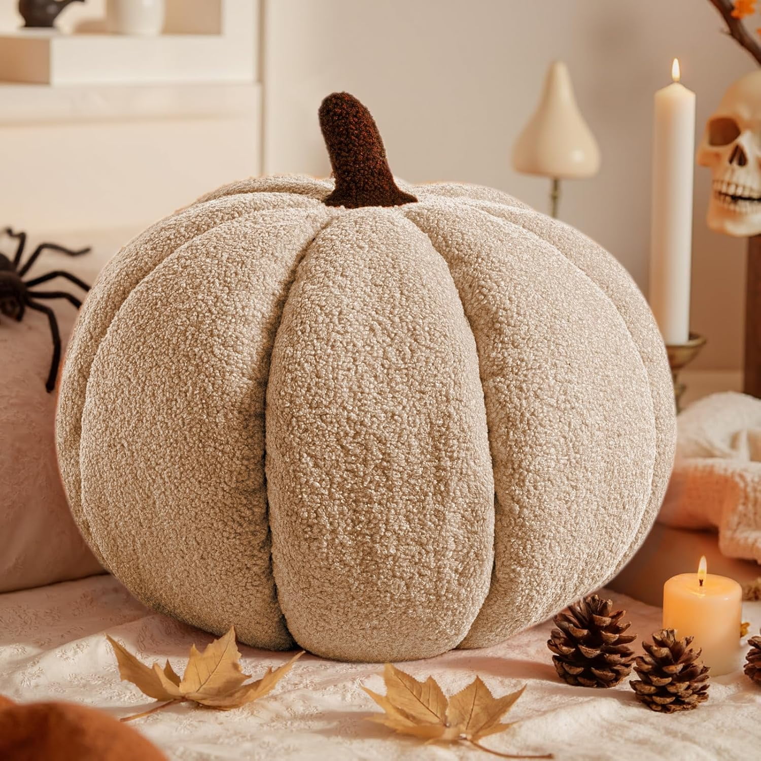 Lanpn Fall Pumpkin Pillows Set of 2 - Halloween Plush Throw Pillows ...