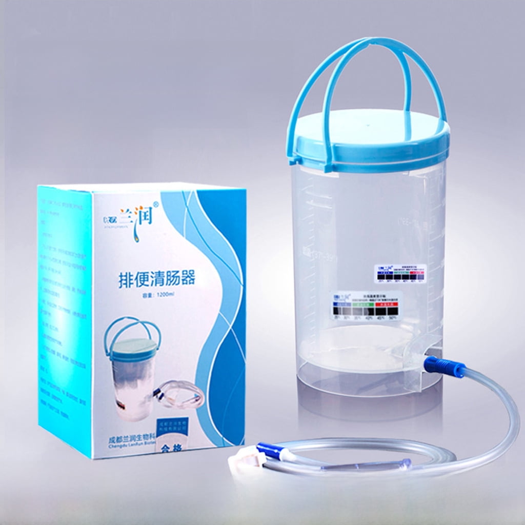 Lanrun Enema Bucket 1200ml Medical Defecation Intestinal Cleanser Enema ...