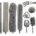 "Lansi 9 in 1 Duster Set, 100"" Telescopic Pole, Microfiber, Washable ...