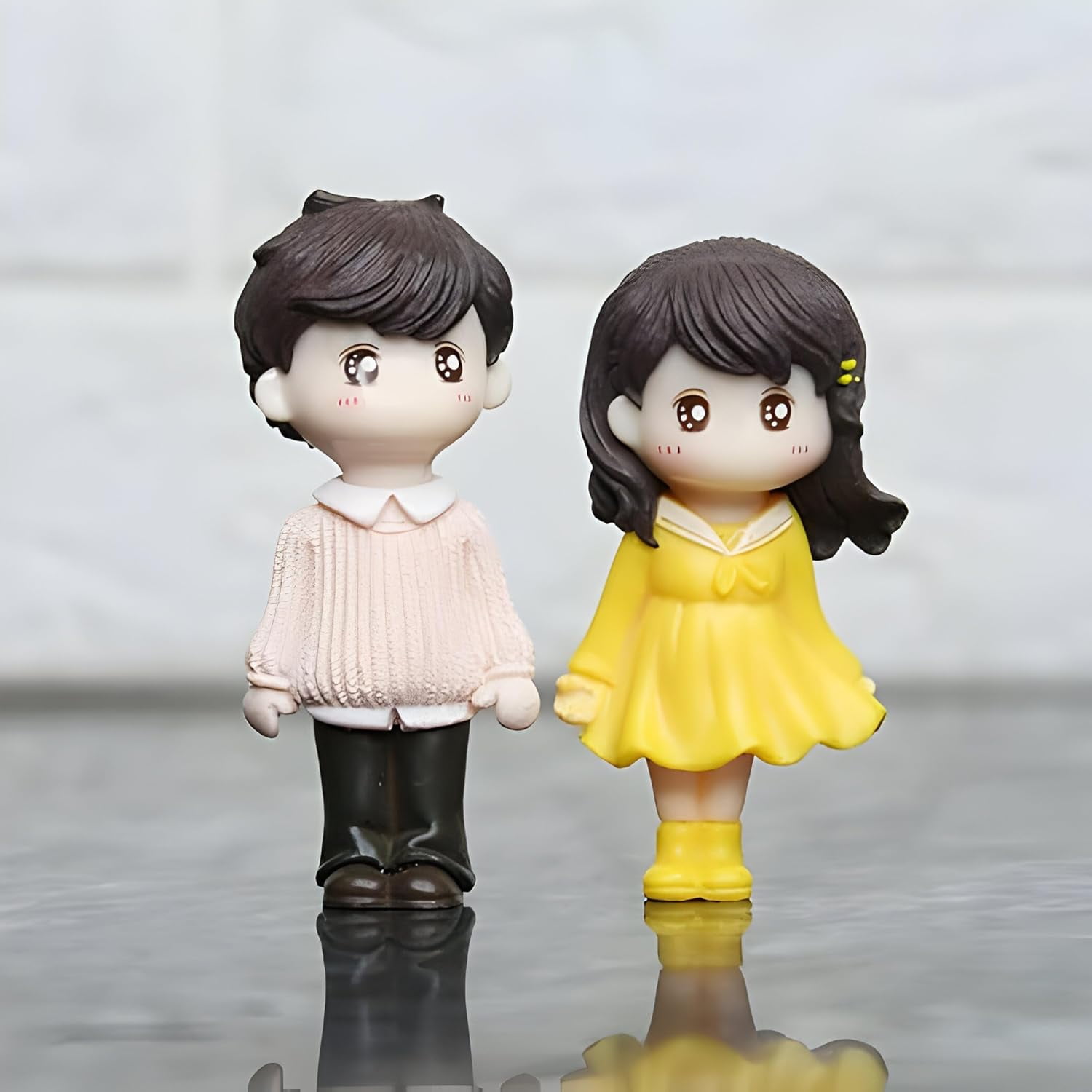Lansing Cute Couple Miniature Figurine Showpiece Gift for Valentine Day ...
