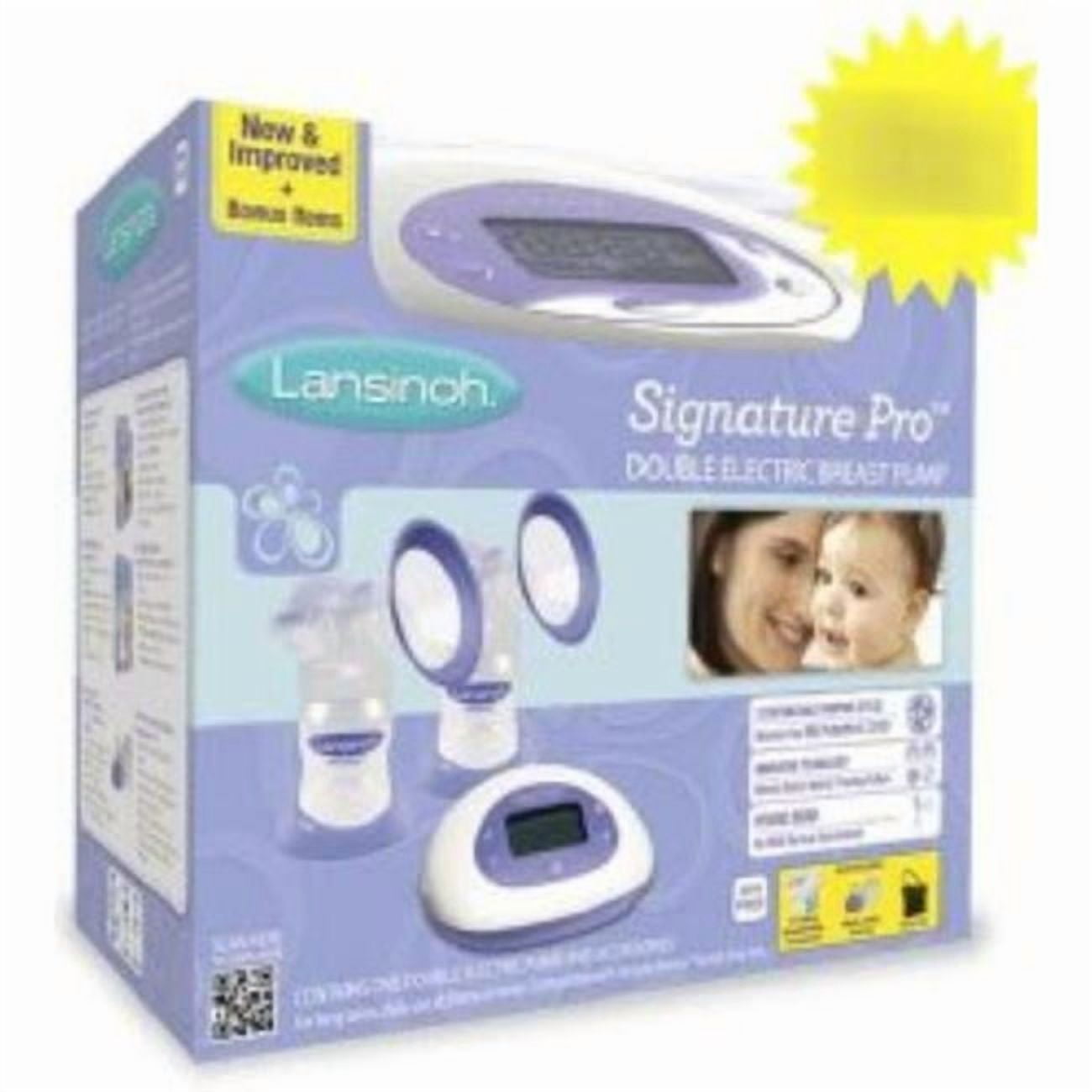 Lansinoh Signature Pro Portable Double Electric Breast Pump Kit with ...