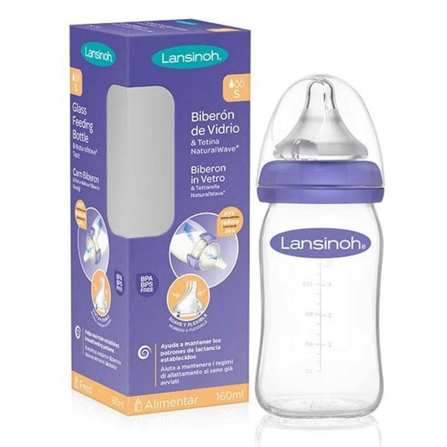 Lansinoh - Glass Feeding Bottle (160ml) - Walmart.com