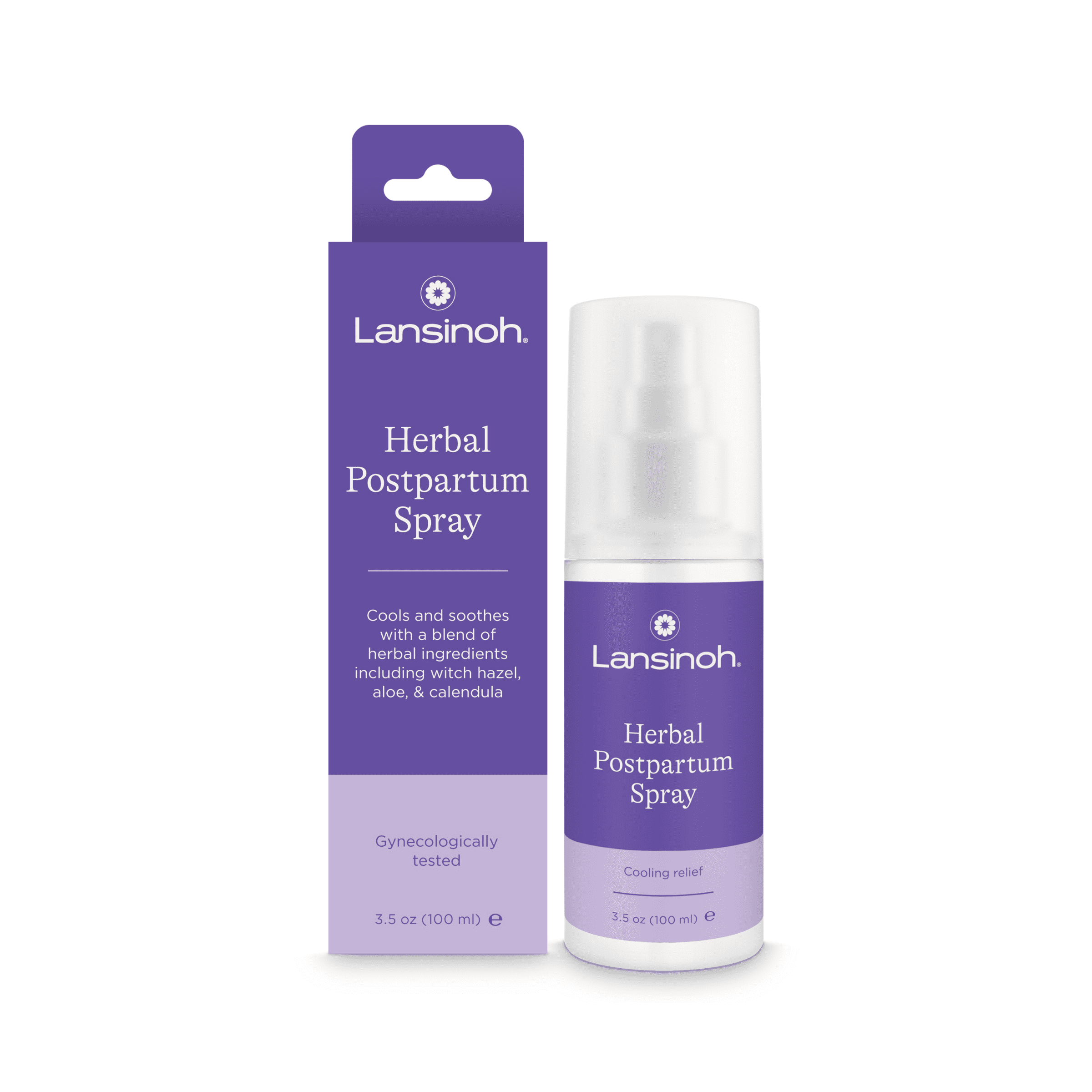 Lansinoh Herbal Perineal Spray, Postpartum Essentials, 3.5 fl oz, 1 ...