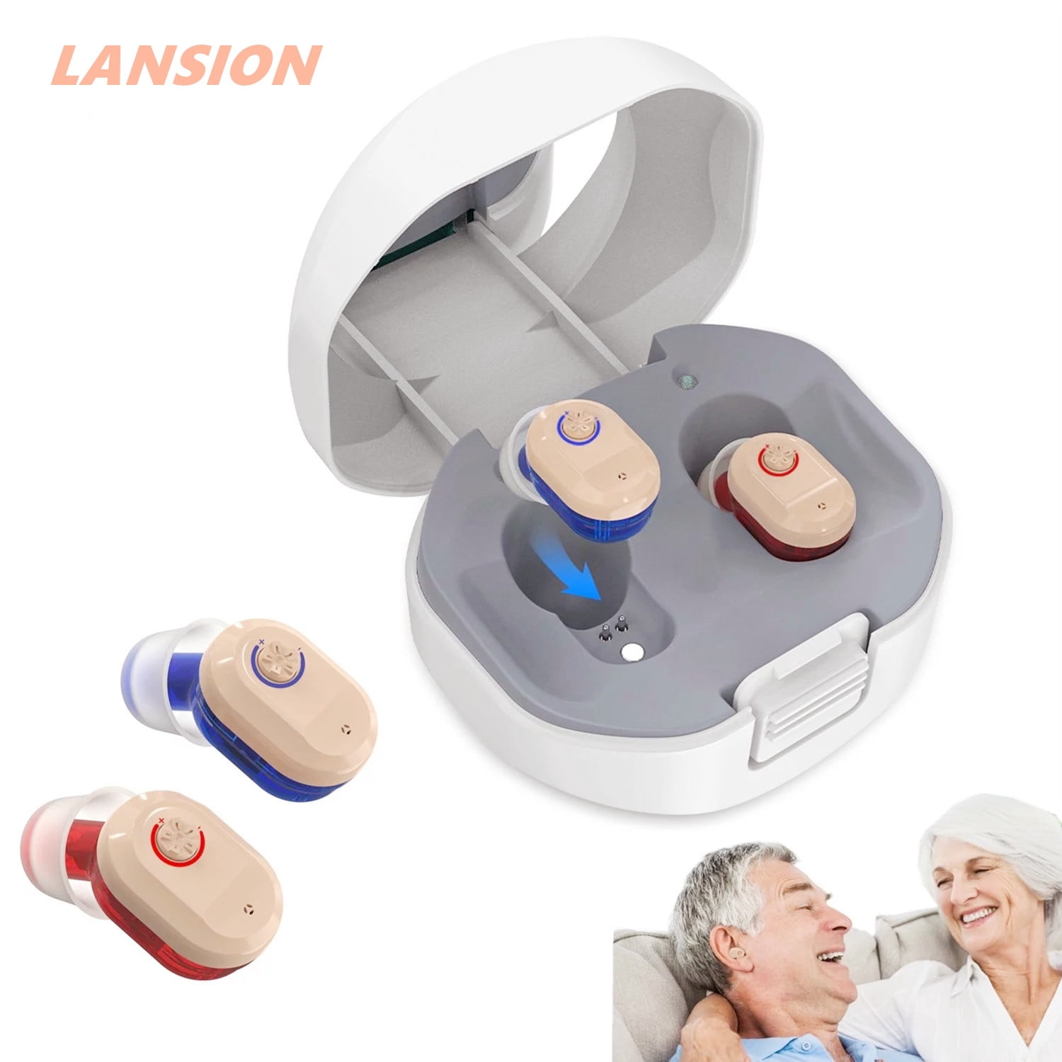 Lansion Personal Sound Amplifiers for Senior with Noise Cancelling ...