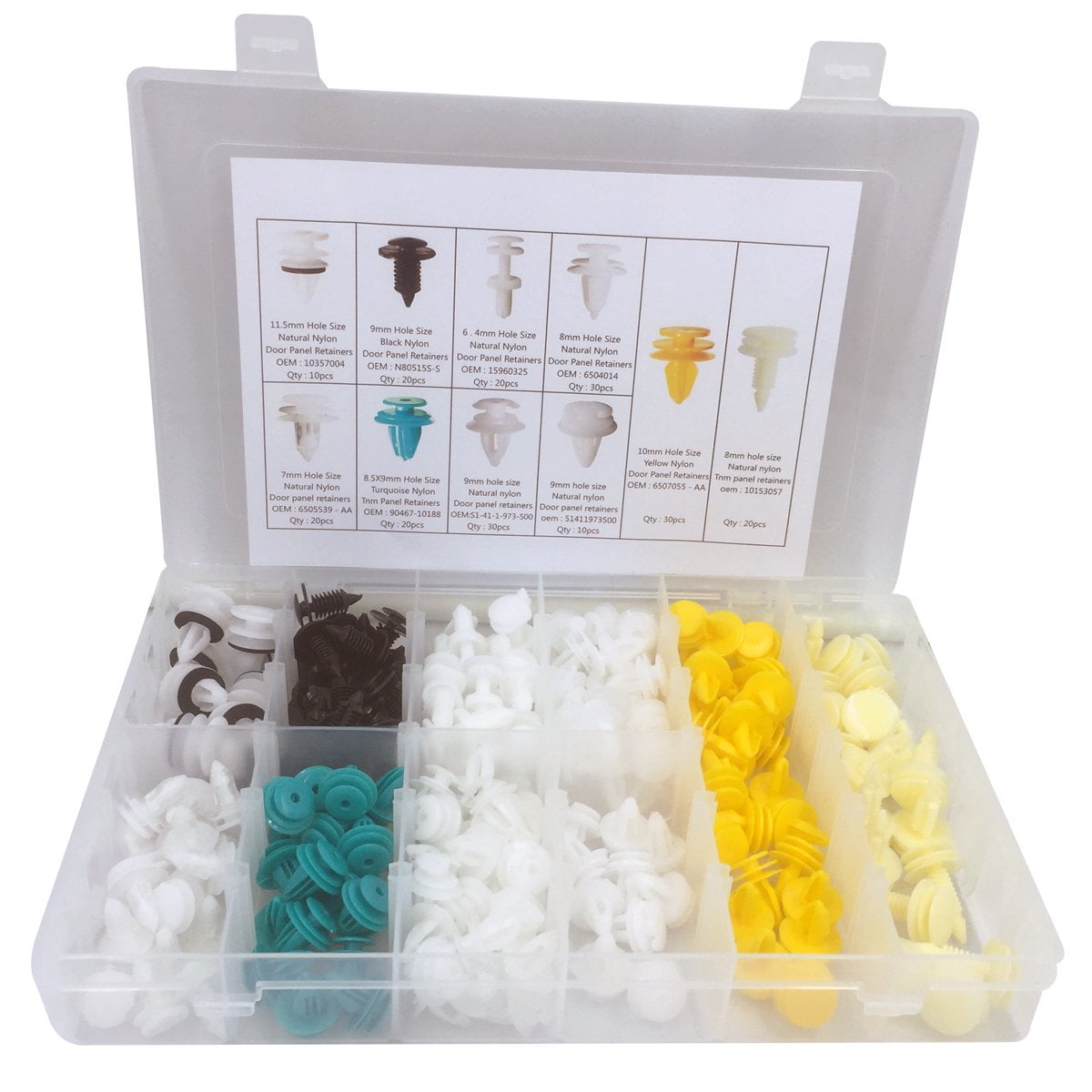 Lantee 2Pcs Automotive IFF17 Car Clips Assortment - Types of Nylon Auto ...