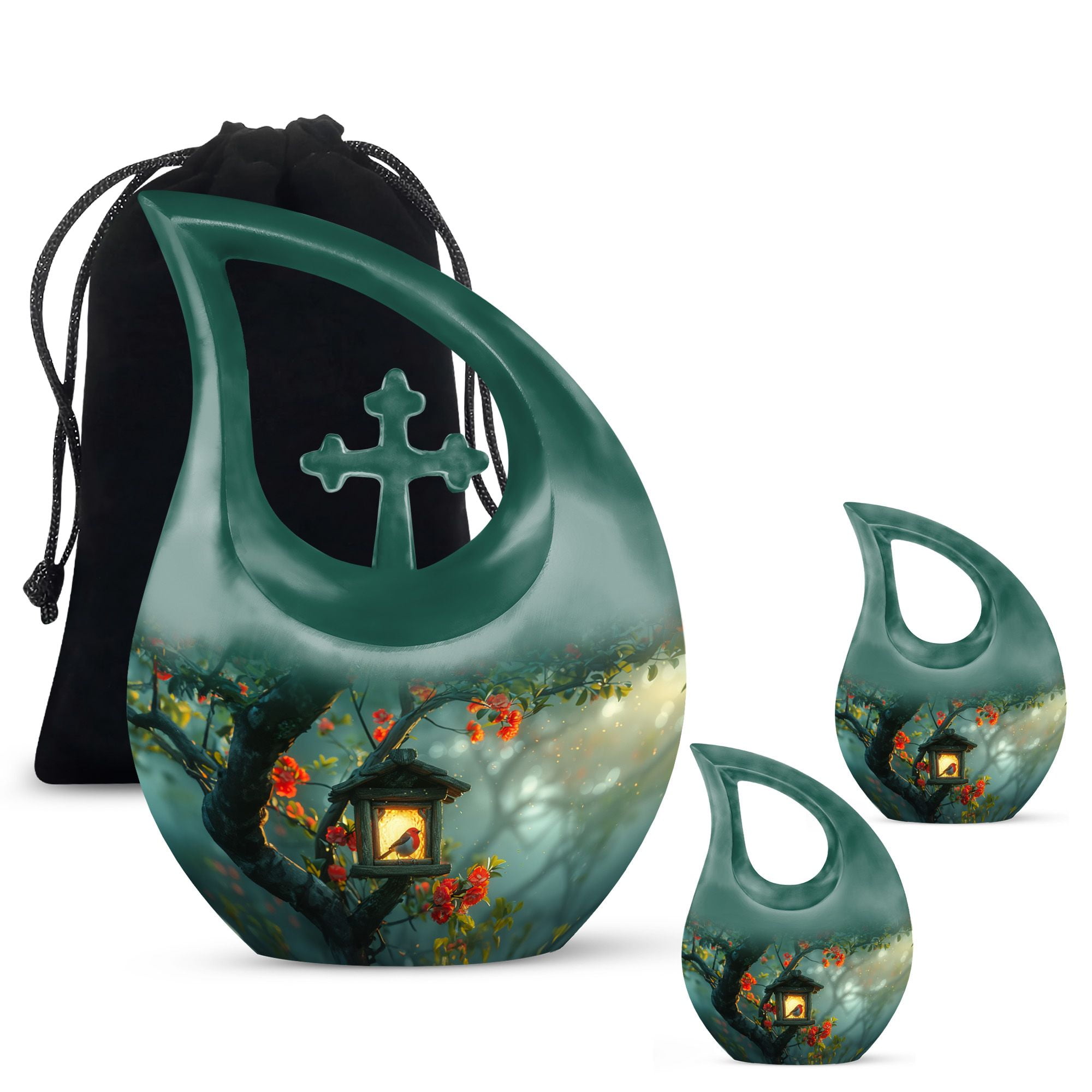 The Lantern Bird's Haven Urn - Memorial Urns For Human Ashes - Urns For ...