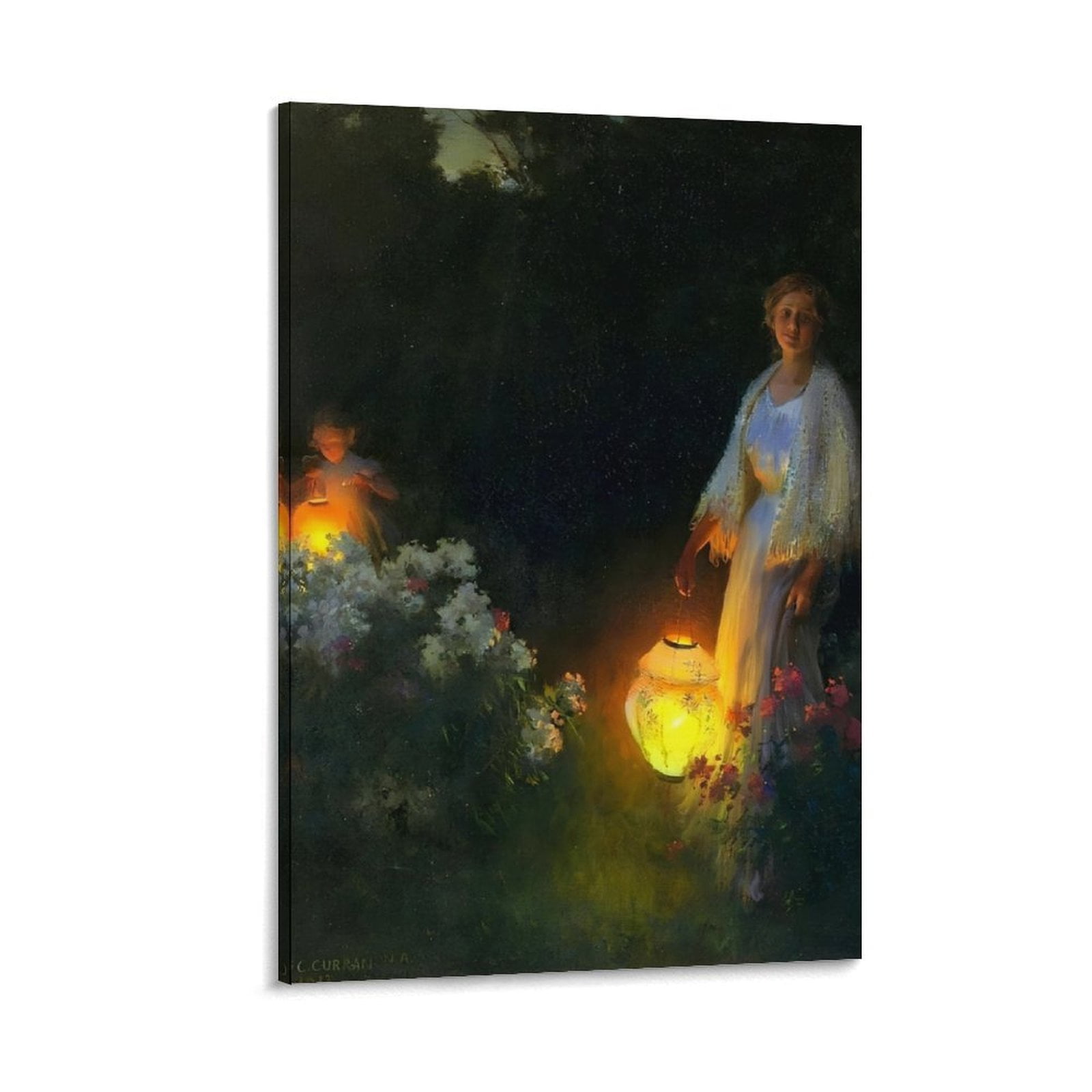 Lantern Charles Courtney Curran Painter Poster Poster Decorative Painting Canvas Wall Art Living ...