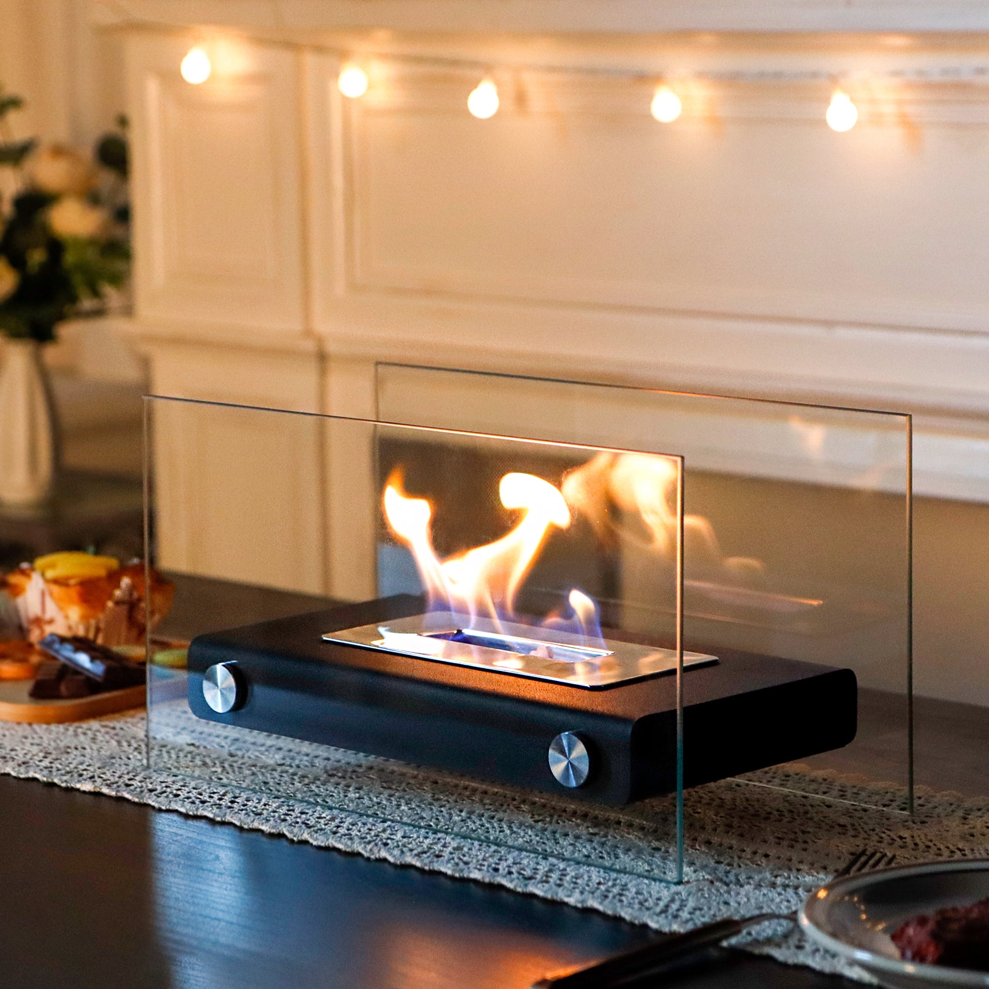 Tabletop Fire Pit Portable Indoor & Outdoor Table Top Fire Pit 7.5''H ...